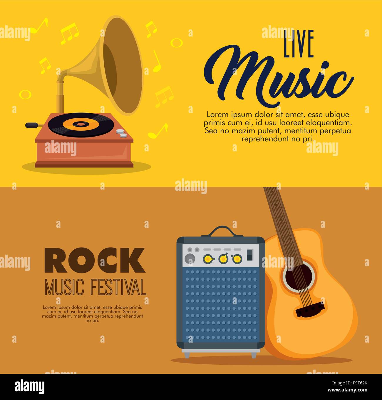 set musical instruments icons vector illustration design Stock Vector ...
