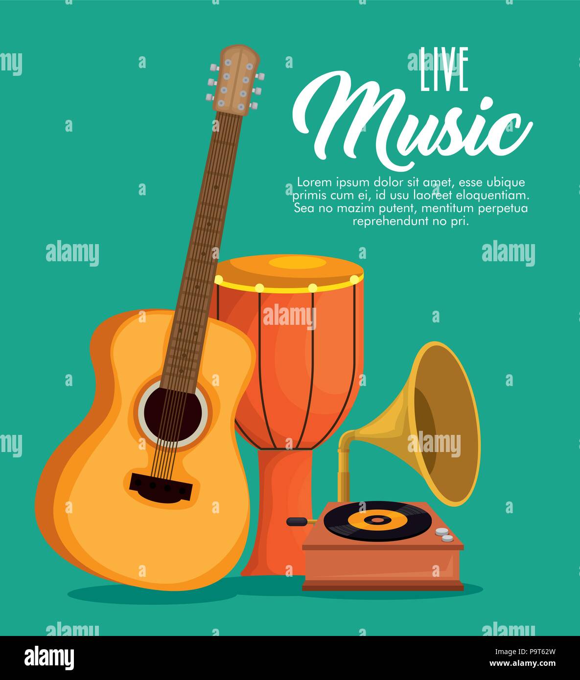 set musical instruments icons vector illustration design Stock Vector ...