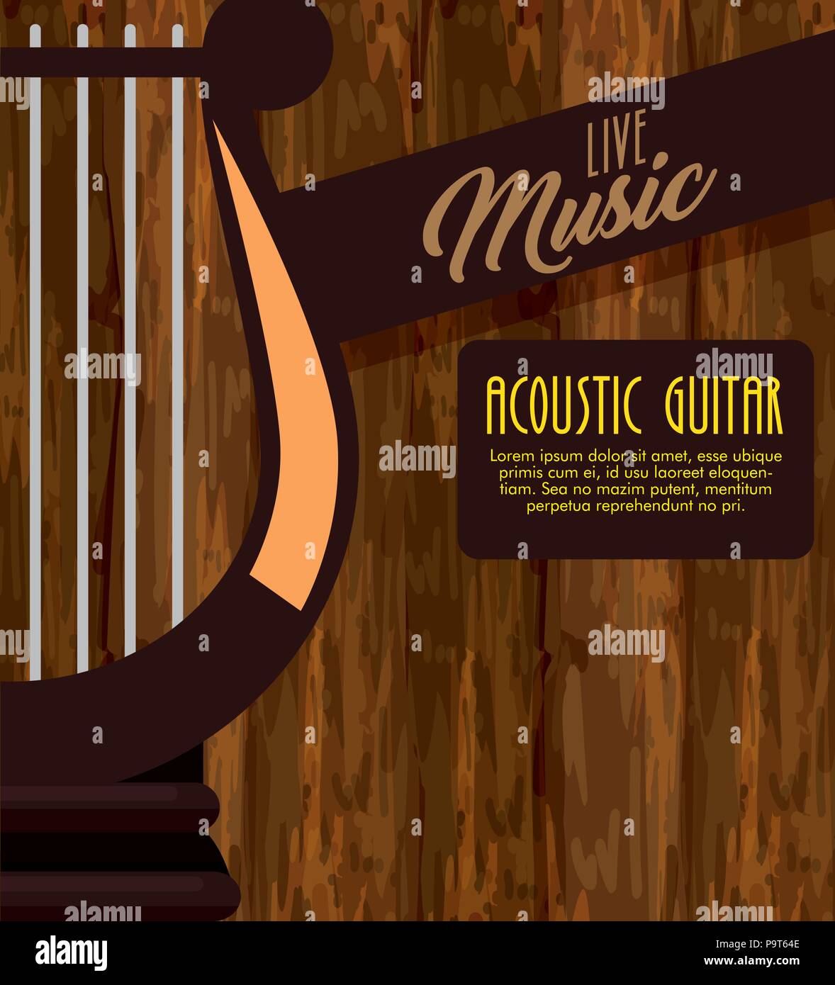 harp musical instrument label vector illustration design Stock Vector ...