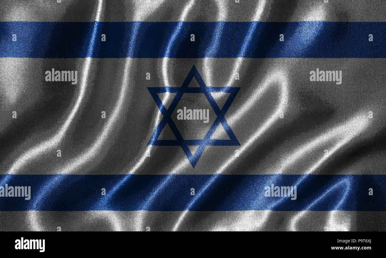 Israel flag - Fabric flag of Israel country, Background and wallpaper ...