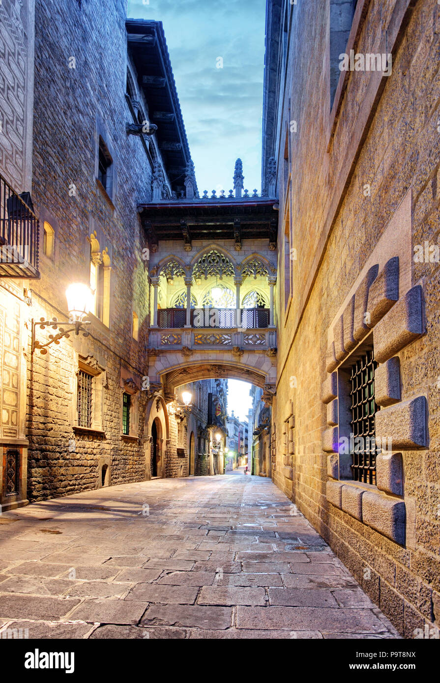 Gothic Quarter. Barcelona. Spain Stock Photo - Alamy