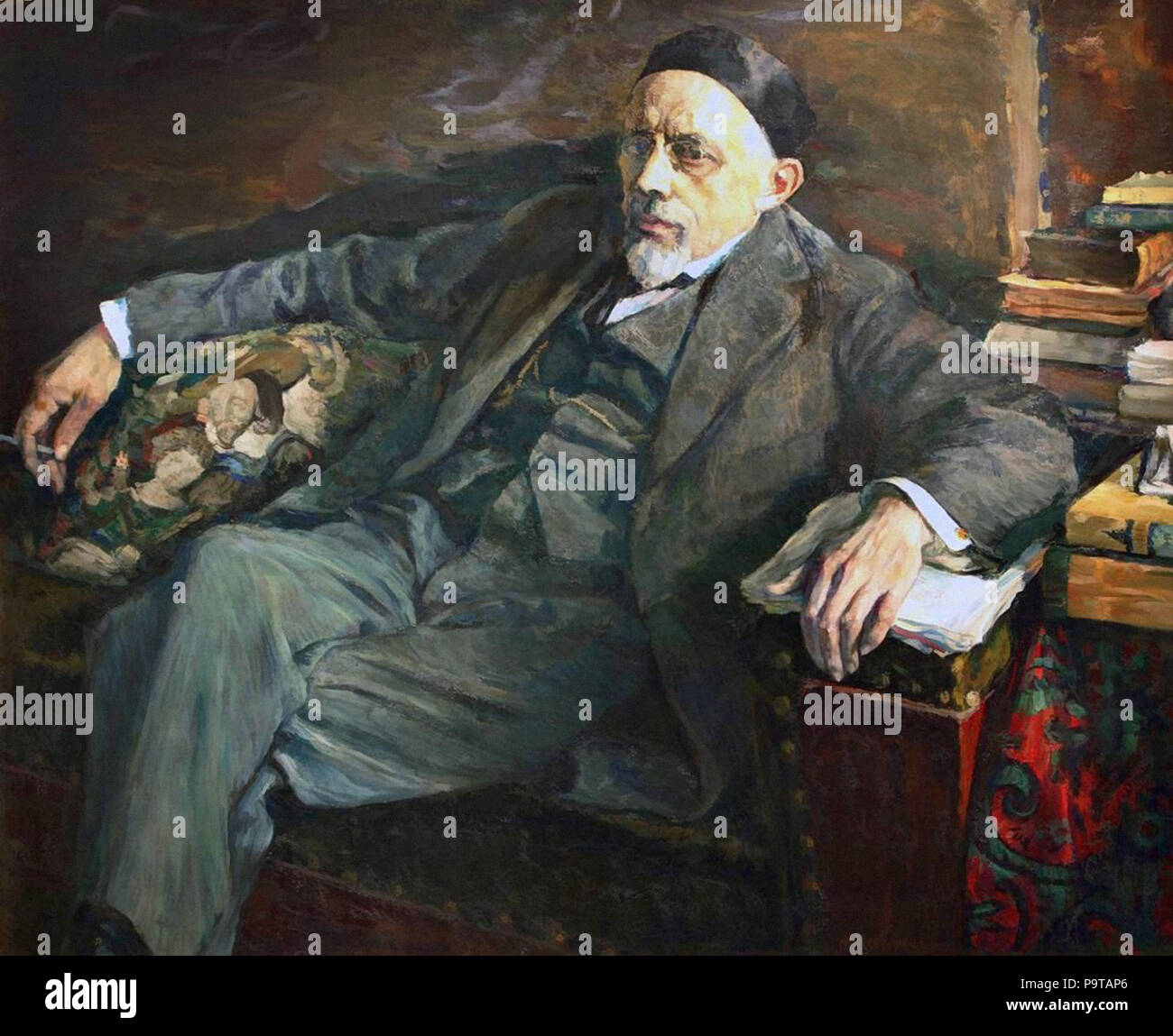 Nesterov Mikhail - Portrait of Academician a.N. Severtsov Stock Photo ...