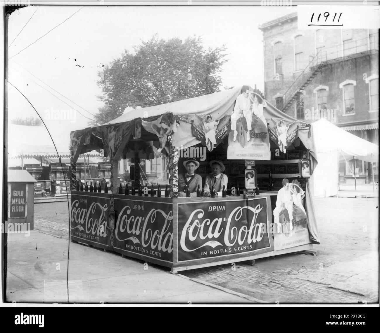 Coca cola booth Black and White Stock Photos & Images - Alamy