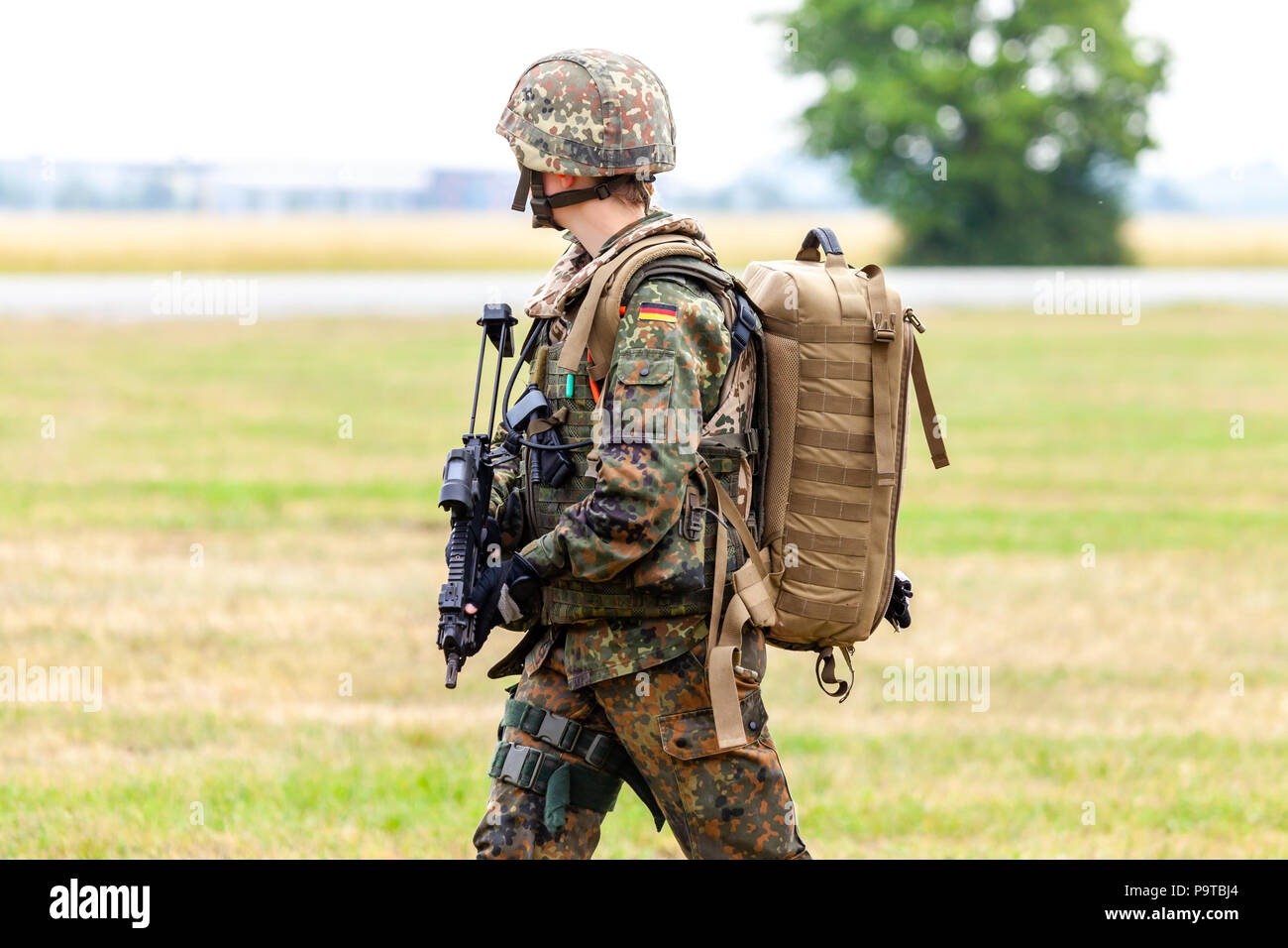 German soldier helmet rifle hi-res stock photography and images - Alamy