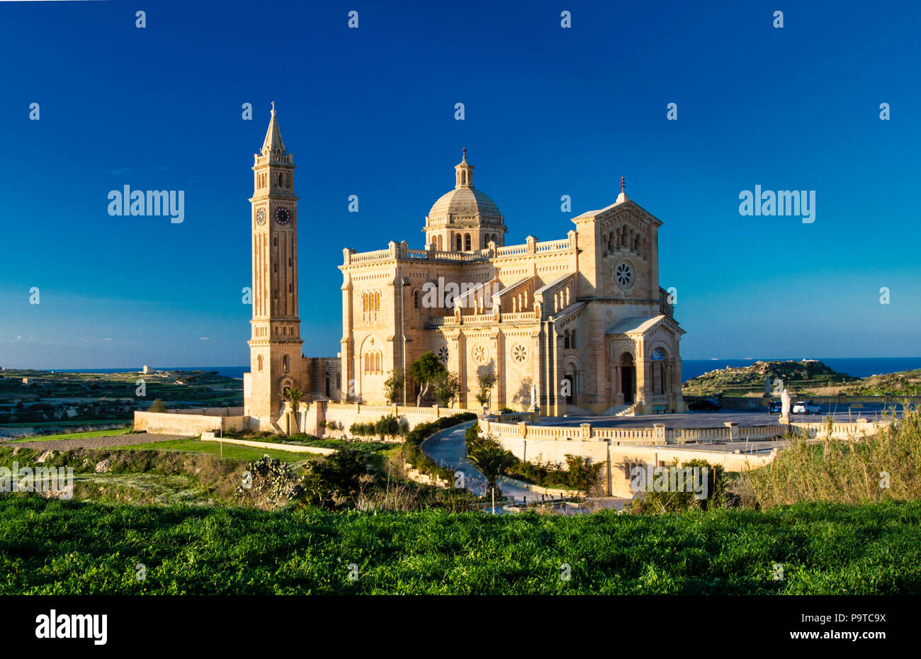 Ta' Pinu Cathedral at Gharb, Gozo, Malta Stock Photo - Alamy