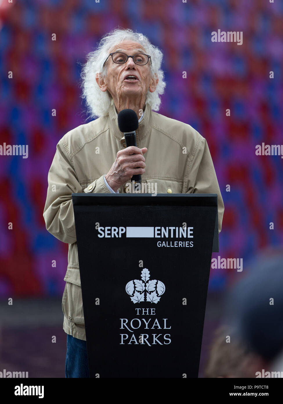Artist christo unveiling hi-res stock photography and images - Alamy