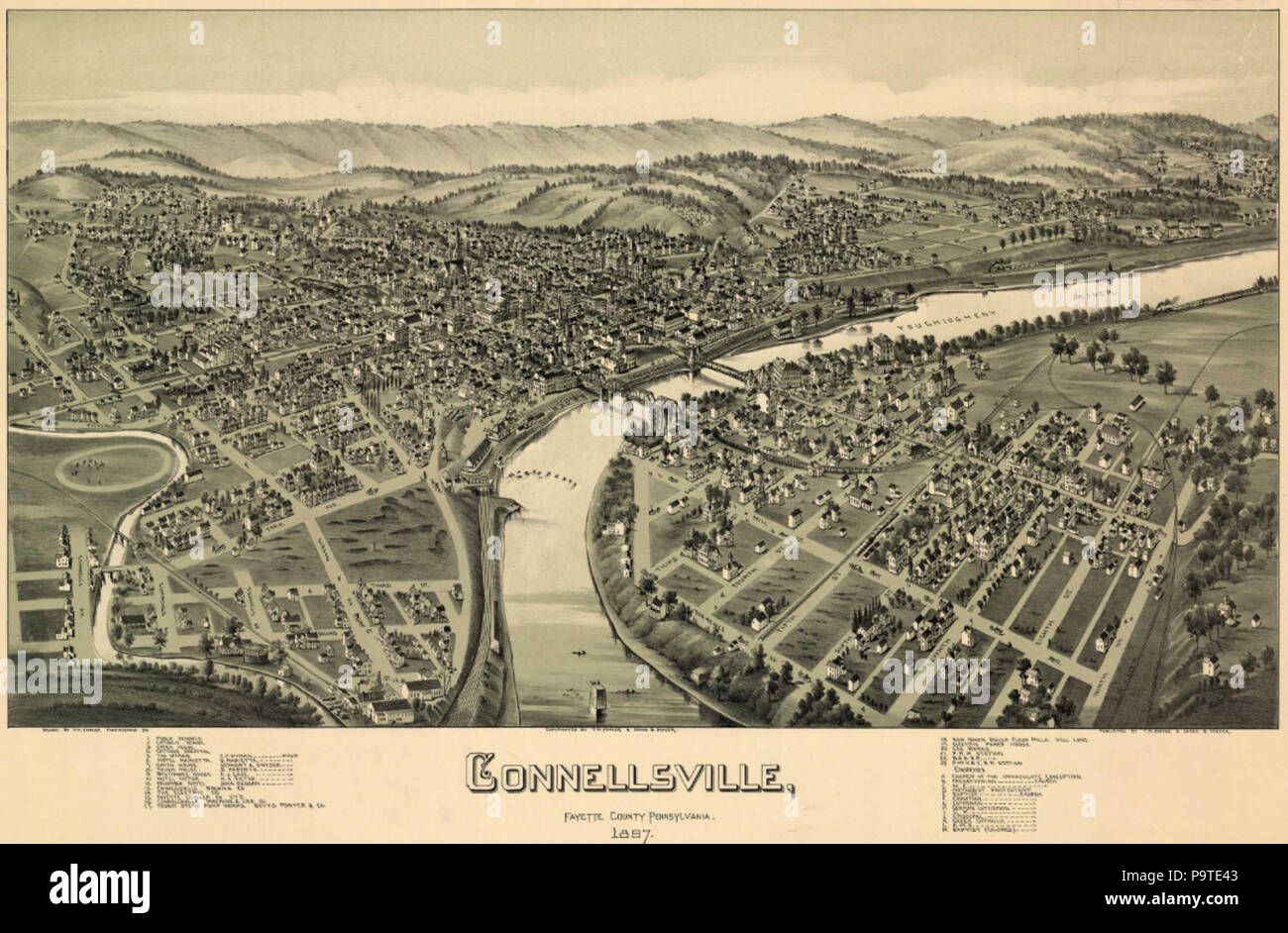 Fowler map hi-res stock photography and images - Alamy