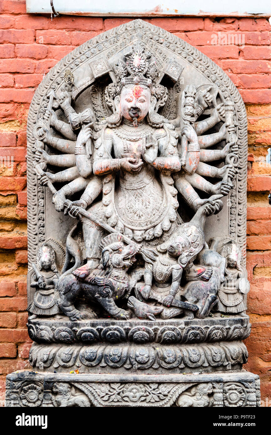 Ugrachandi statue, Bhaktapur Durbar Square, Nepal Stock Photo - Alamy