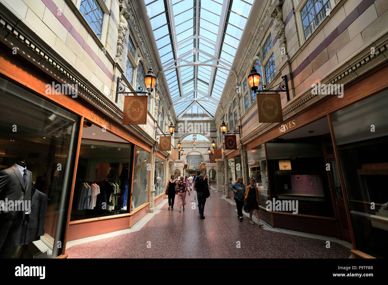 St Micheals Row shopping centre, Bridge street, Chester City, Cheshire ...