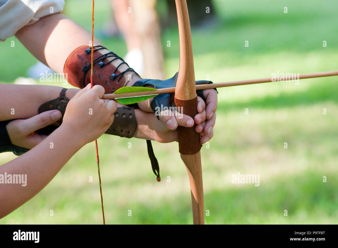 Boy archery bow arrow hi-res stock photography and images - Alamy