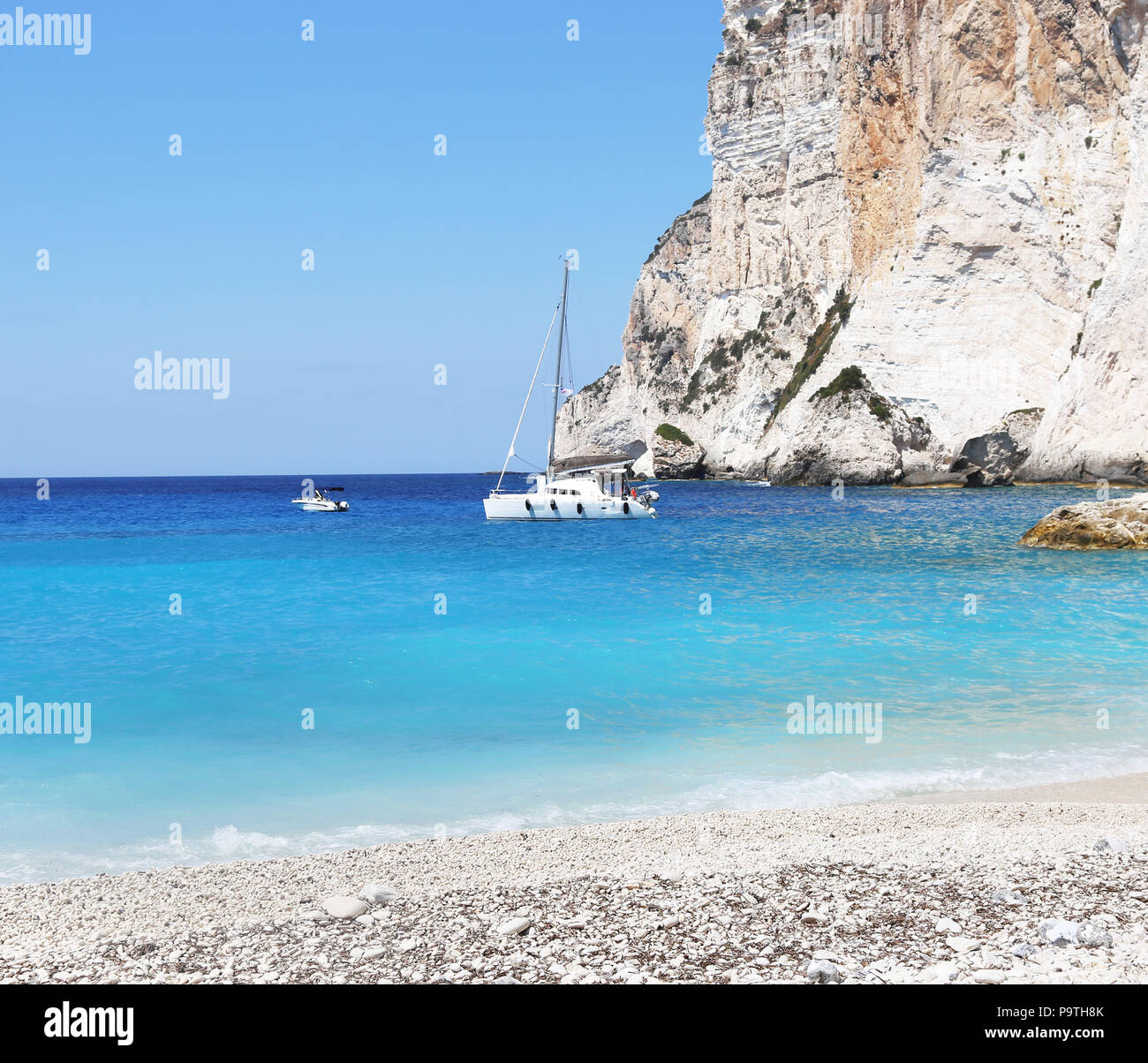 landscape of Erimitis beach Paxos island Greece Stock Photo - Alamy