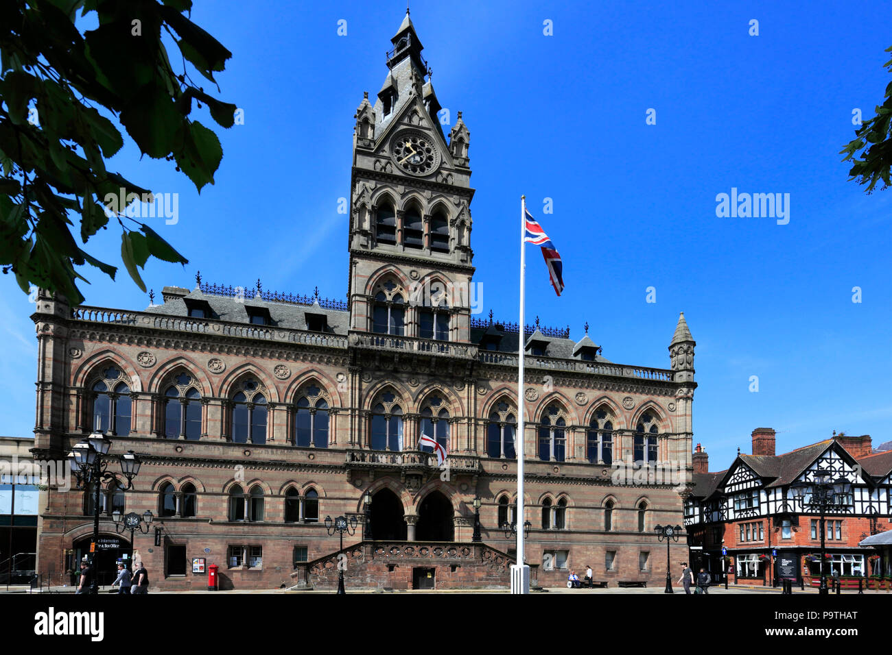 Chester town hall tower west hi-res stock photography and images - Alamy
