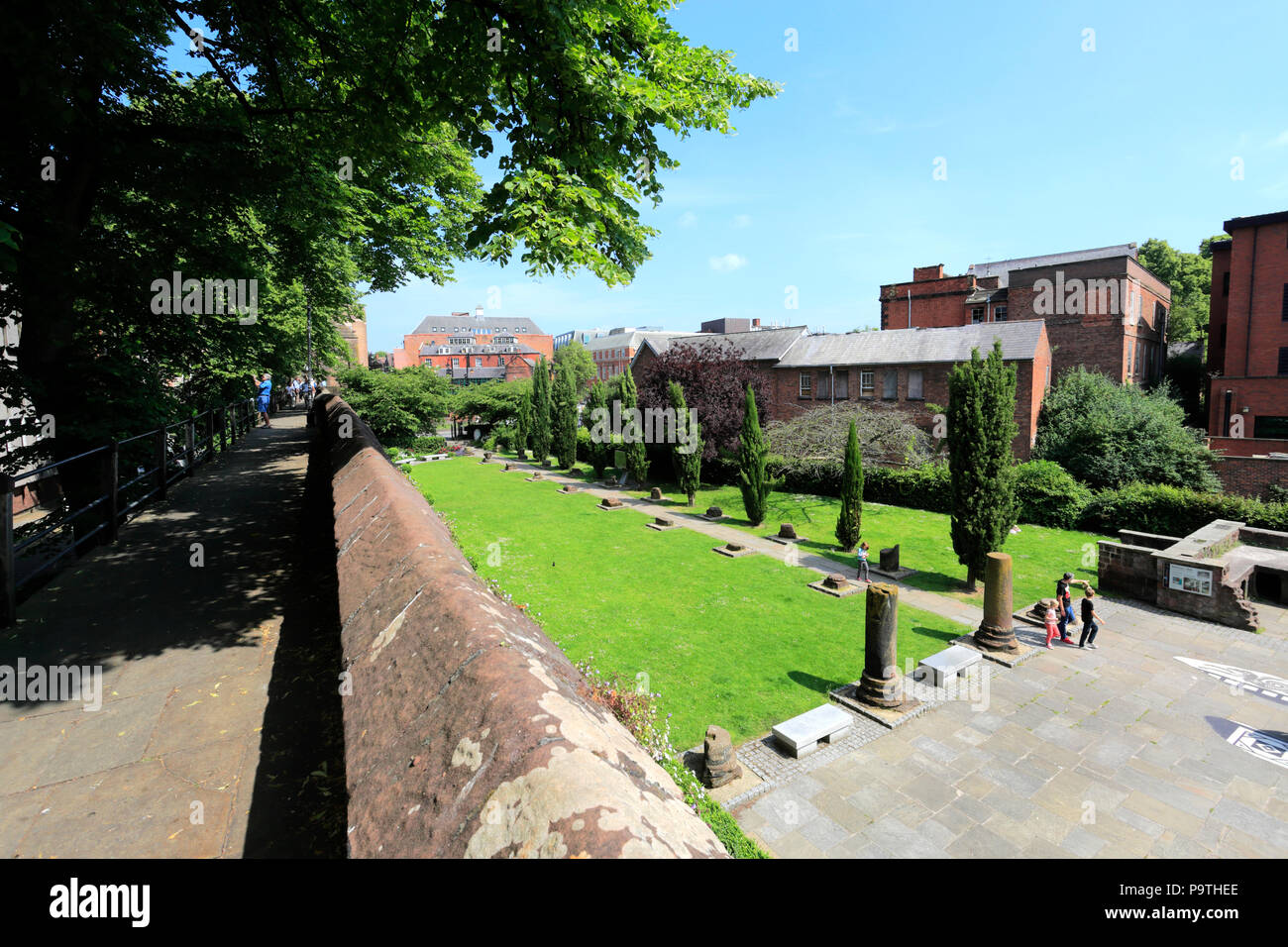 The historic Chester Roman Gardens, Chester City, Cheshire, England ...