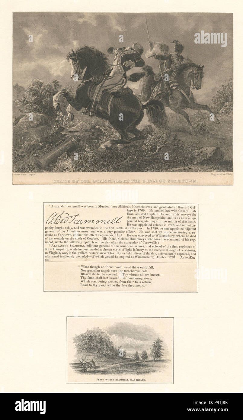 376 Death of Col. Scammell at the Siege of Yorktown (NYPL b12610608 ...