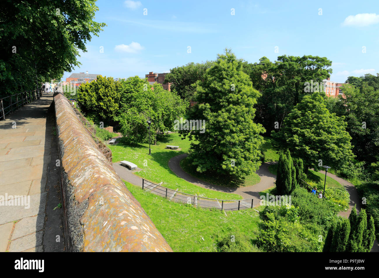The historic Chester Roman Gardens, Chester City, Cheshire, England ...