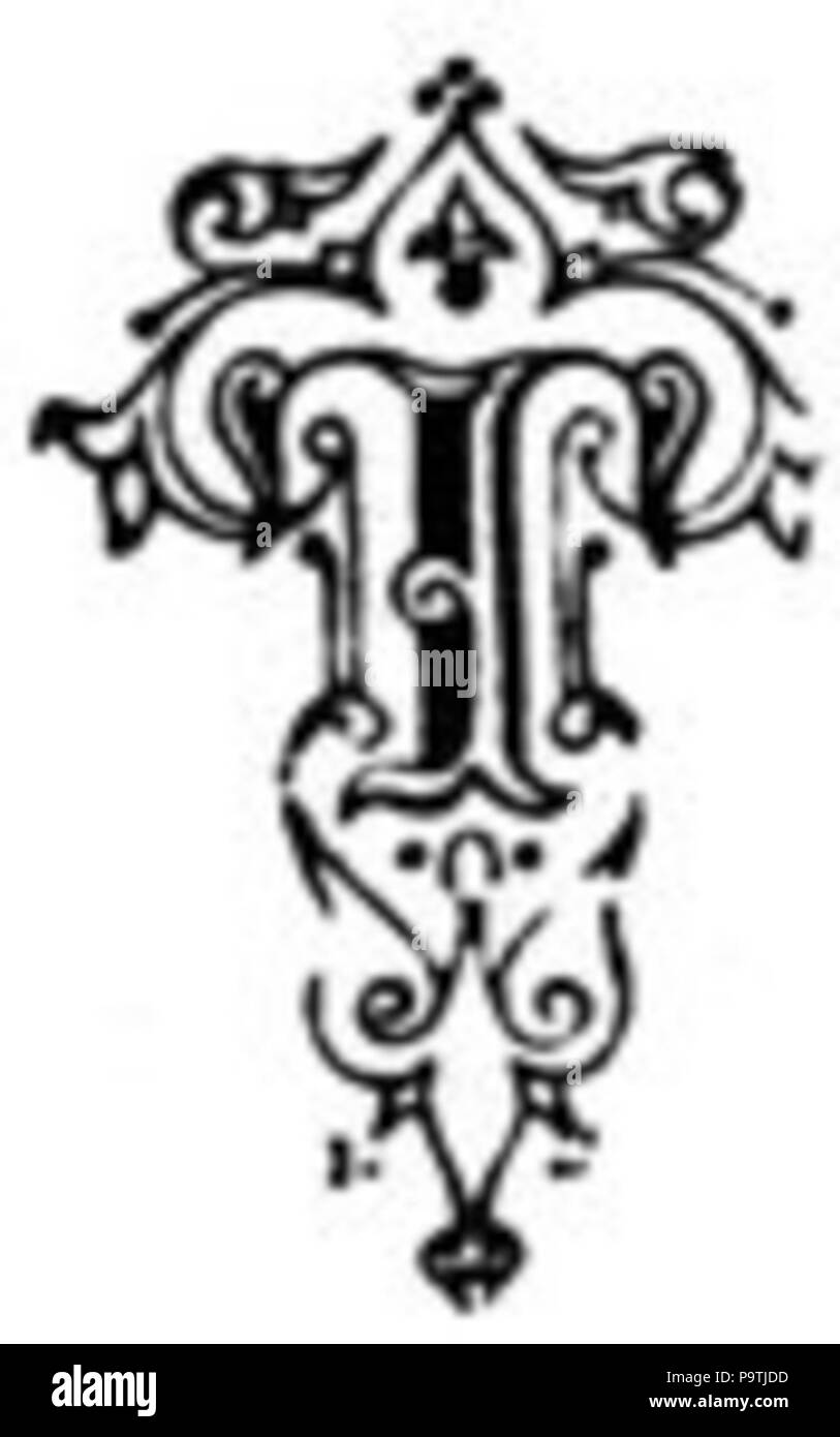 Decorative letter t hi-res stock photography and images - Alamy