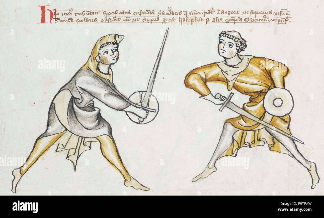 i.33 fencing manuscript Stock Photo - Alamy