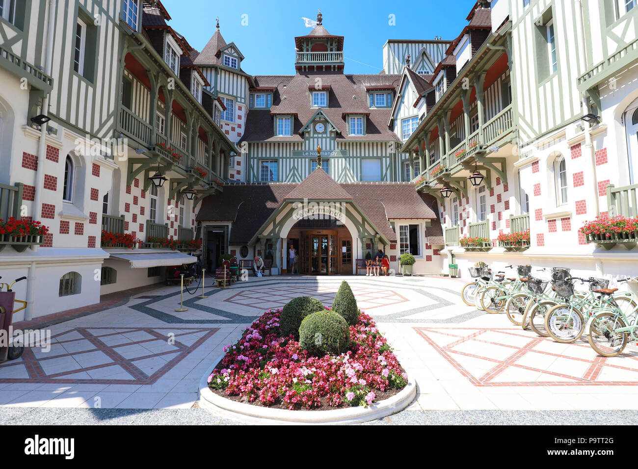 Famous five star hotel - Le Normandy hotel. A traditional architecture ...