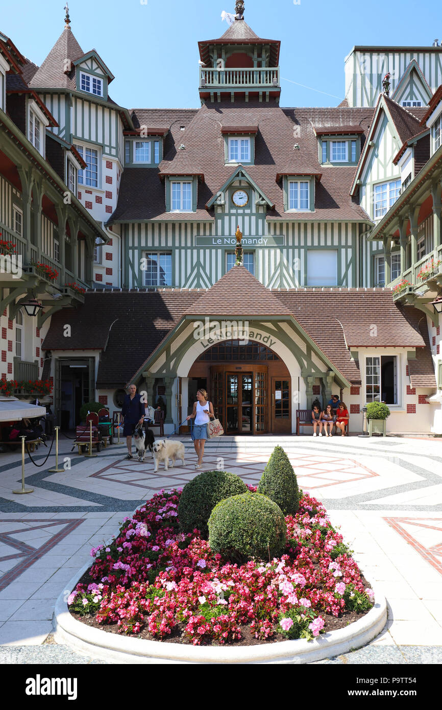 Famous five star hotel - Le Normandy hotel. A traditional architecture ...