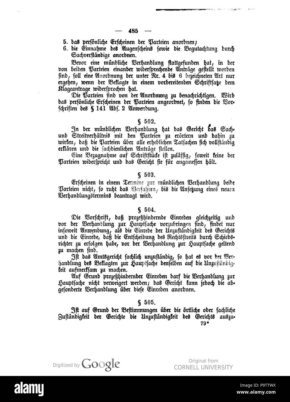 432 Deutsches Reichsgesetzblatt 1909 030 0485 Stock Photo - Alamy