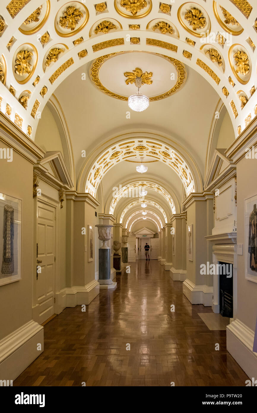 Dublin, JUL 3: State Corridor of the Dublin Castle on JUL 3, 2018 at ...