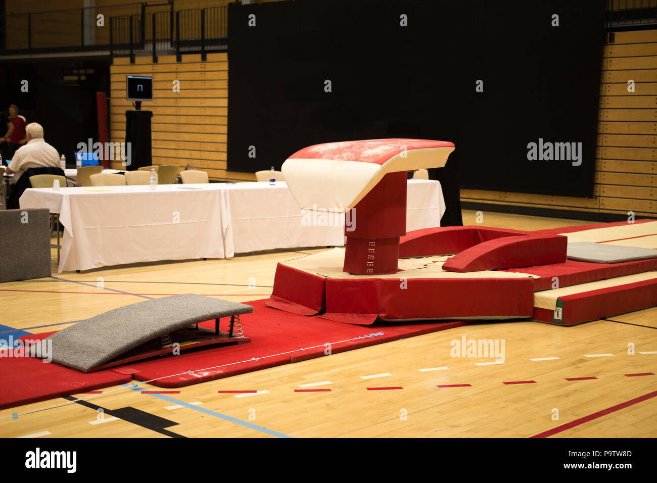 Gymnastic equipment in a gymnastic center Stock Photo - Alamy
