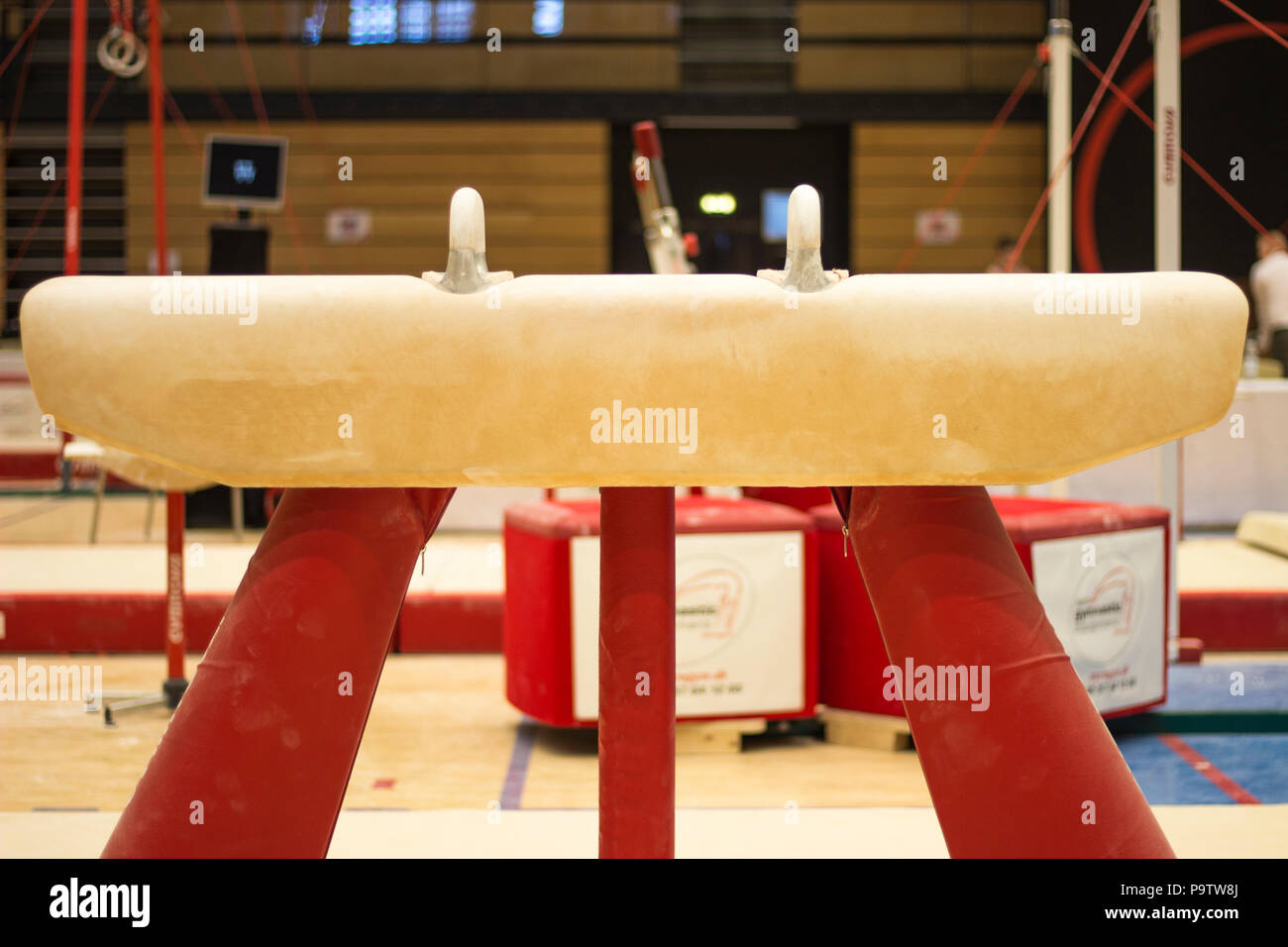 Gymnastic equipment in a gymnastic center Stock Photo - Alamy
