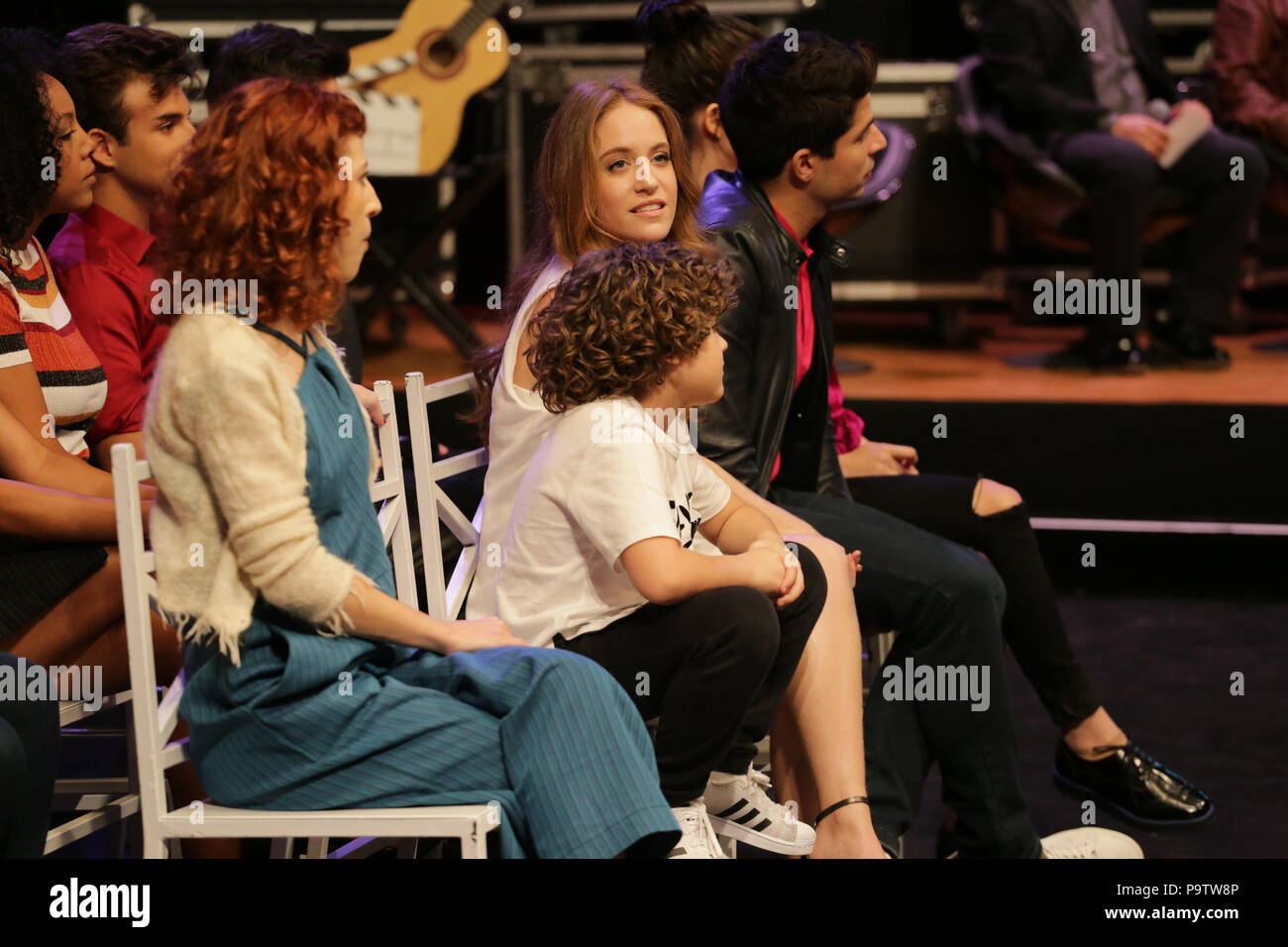 Brazil. 18th July, 2018. A press conference at SBT television to launch ...