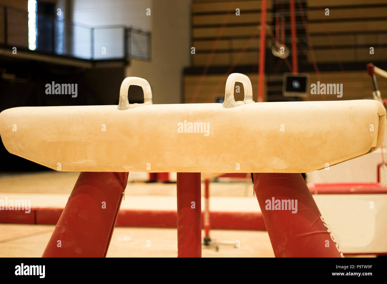 Gymnastic equipment in a gymnastic center Stock Photo - Alamy
