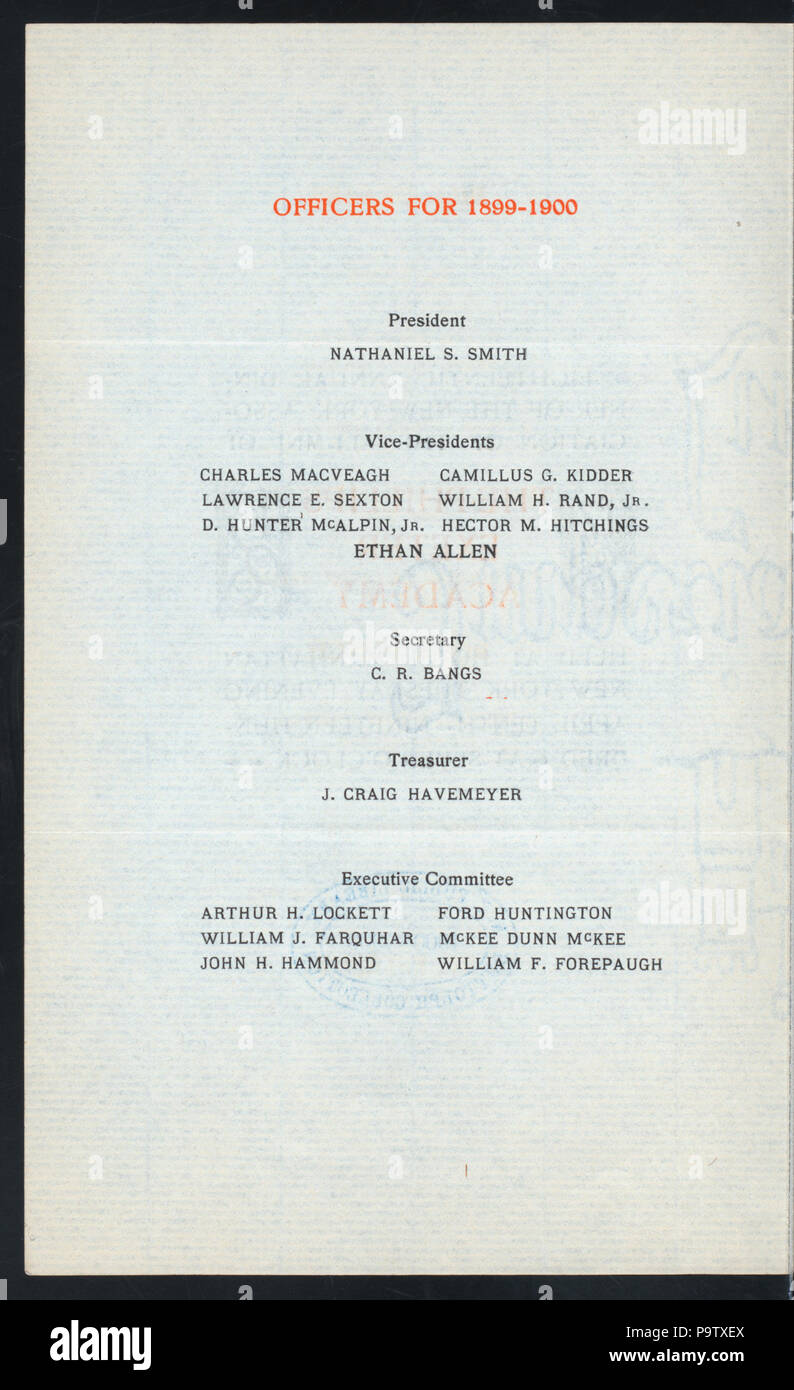 25 18TH ANNUAL DINNER (held by) NEW YORK ALUMNI ASSOCIATION OF THE ...