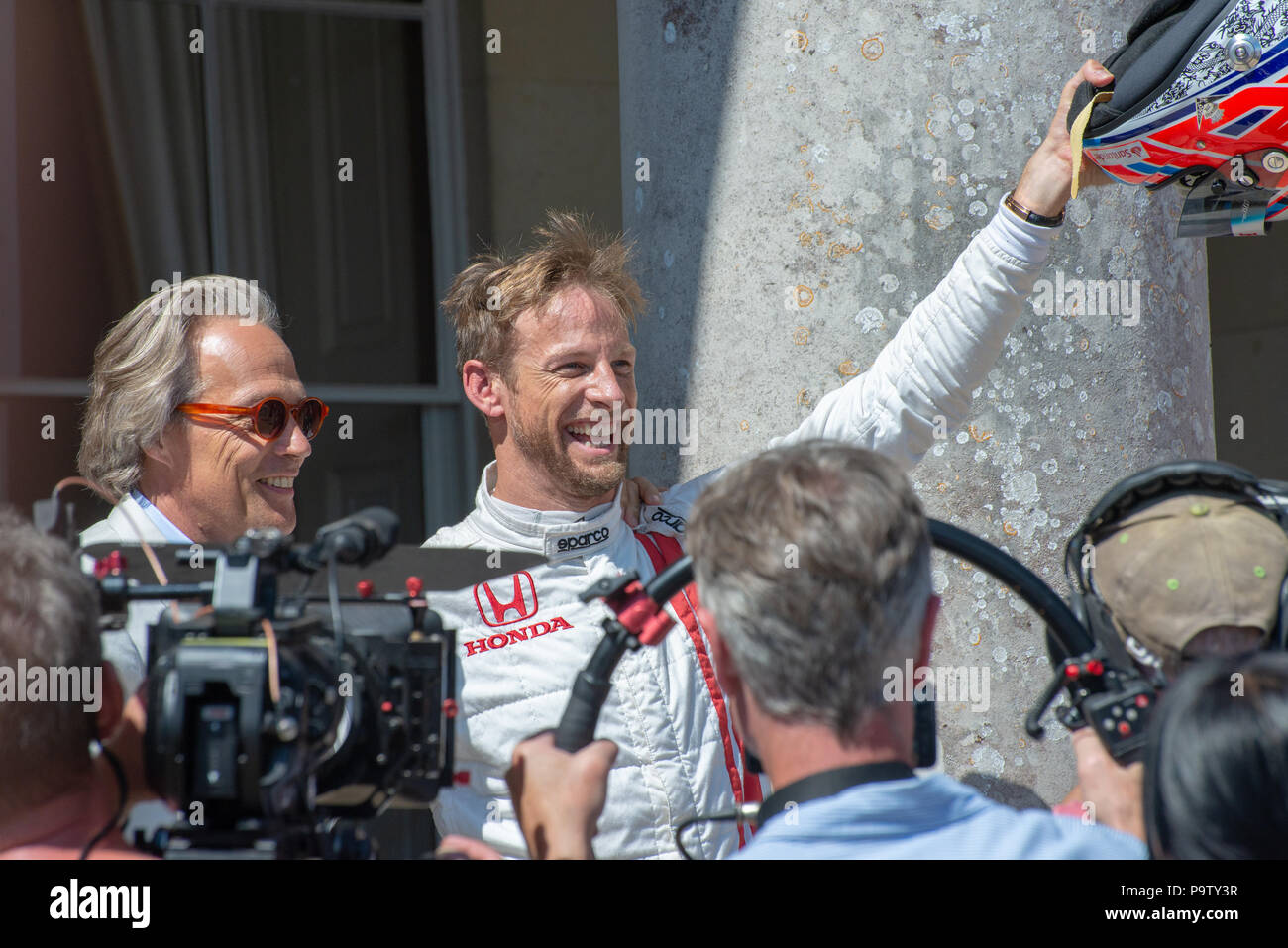 Jensen button waving hi-res stock photography and images - Alamy