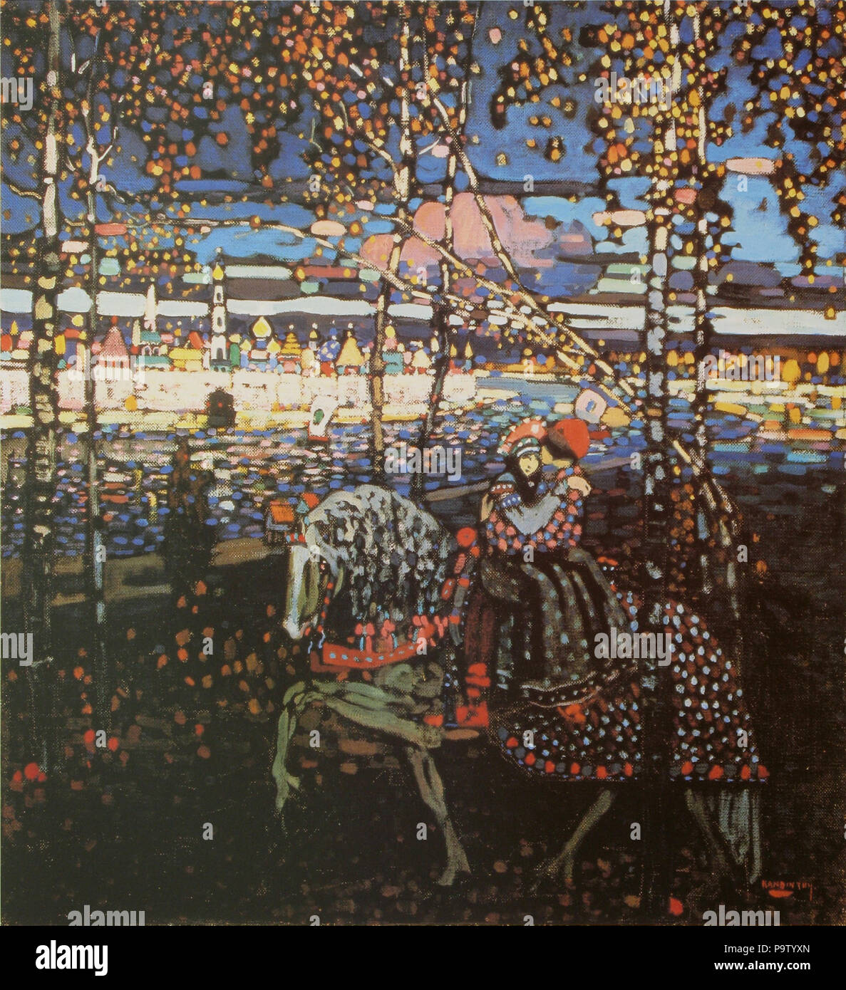 353 Couple Riding by Wassily Kandinsky Stock Photo - Alamy