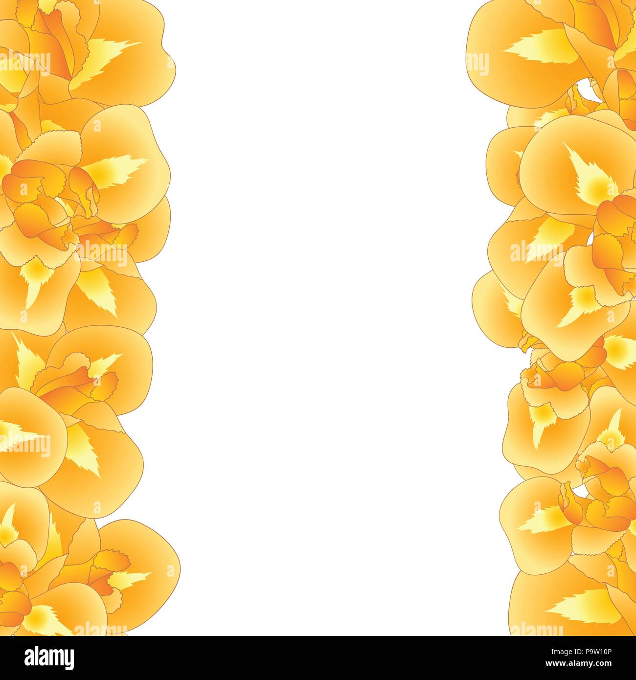 Iris summer flower border Stock Vector Images - Alamy