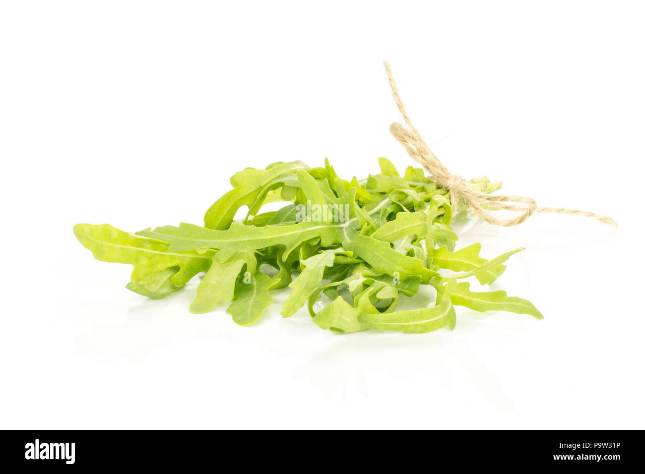 Fresh arugula isolated on white background green leaves stack Stock ...