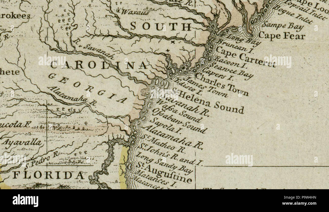 North south america colonies map hi-res stock photography and images ...