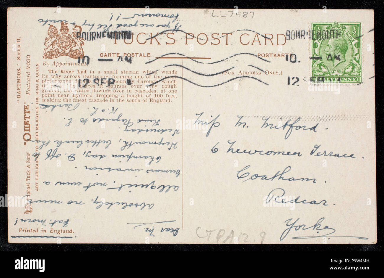 372 Dartmoor. On the Lyd, near Okeharaplan (NBY 444106 Stock Photo - Alamy