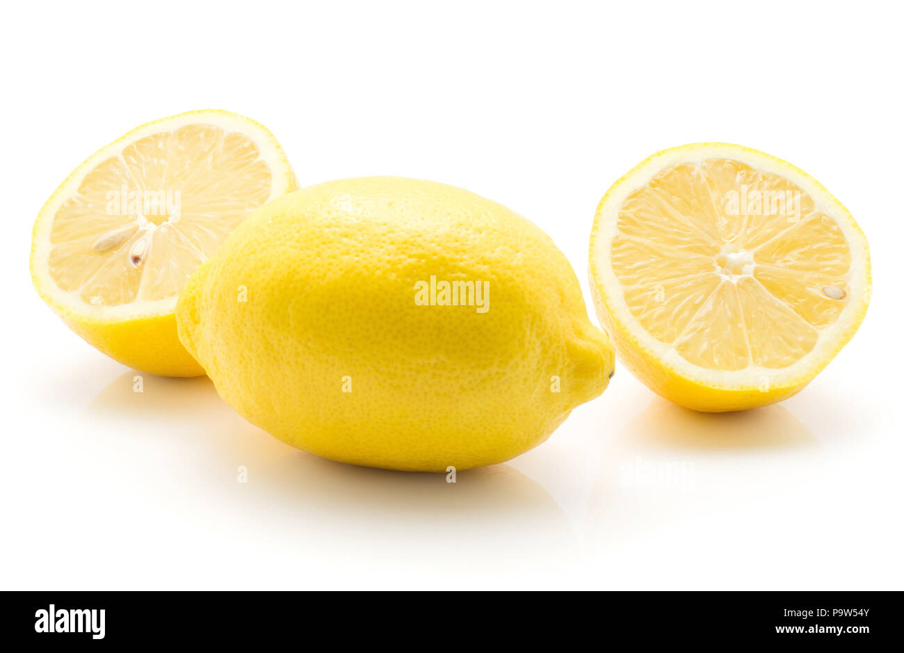 Halved fresh lemon halves two hi-res stock photography and images - Alamy