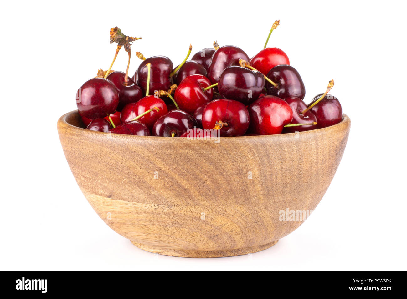 Bright scarlet rose in Cut Out Stock Images & Pictures - Alamy