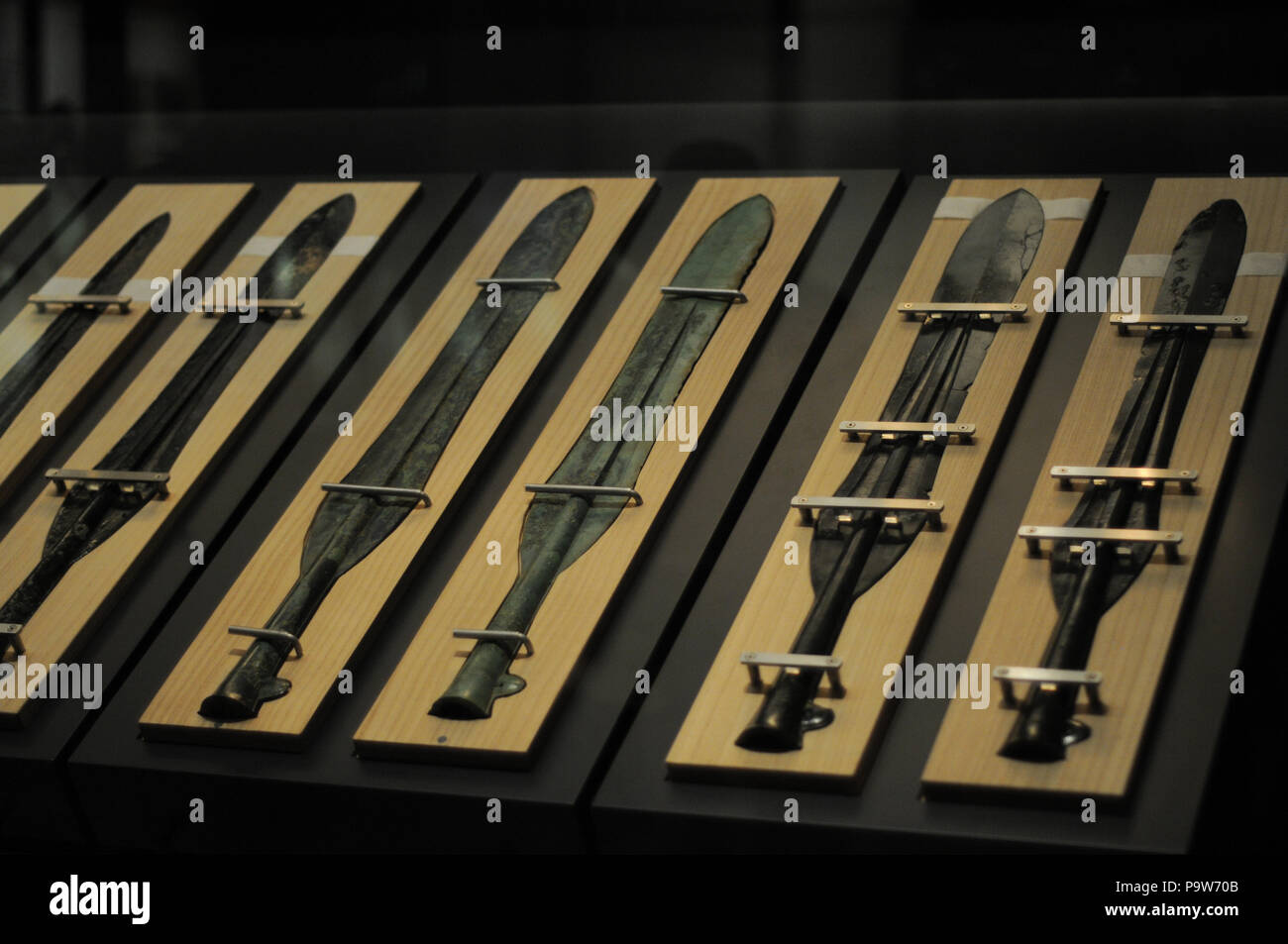 Japanese Ancient Bronze Ware Swords in Yayoi Era, about 2000 years ago ...