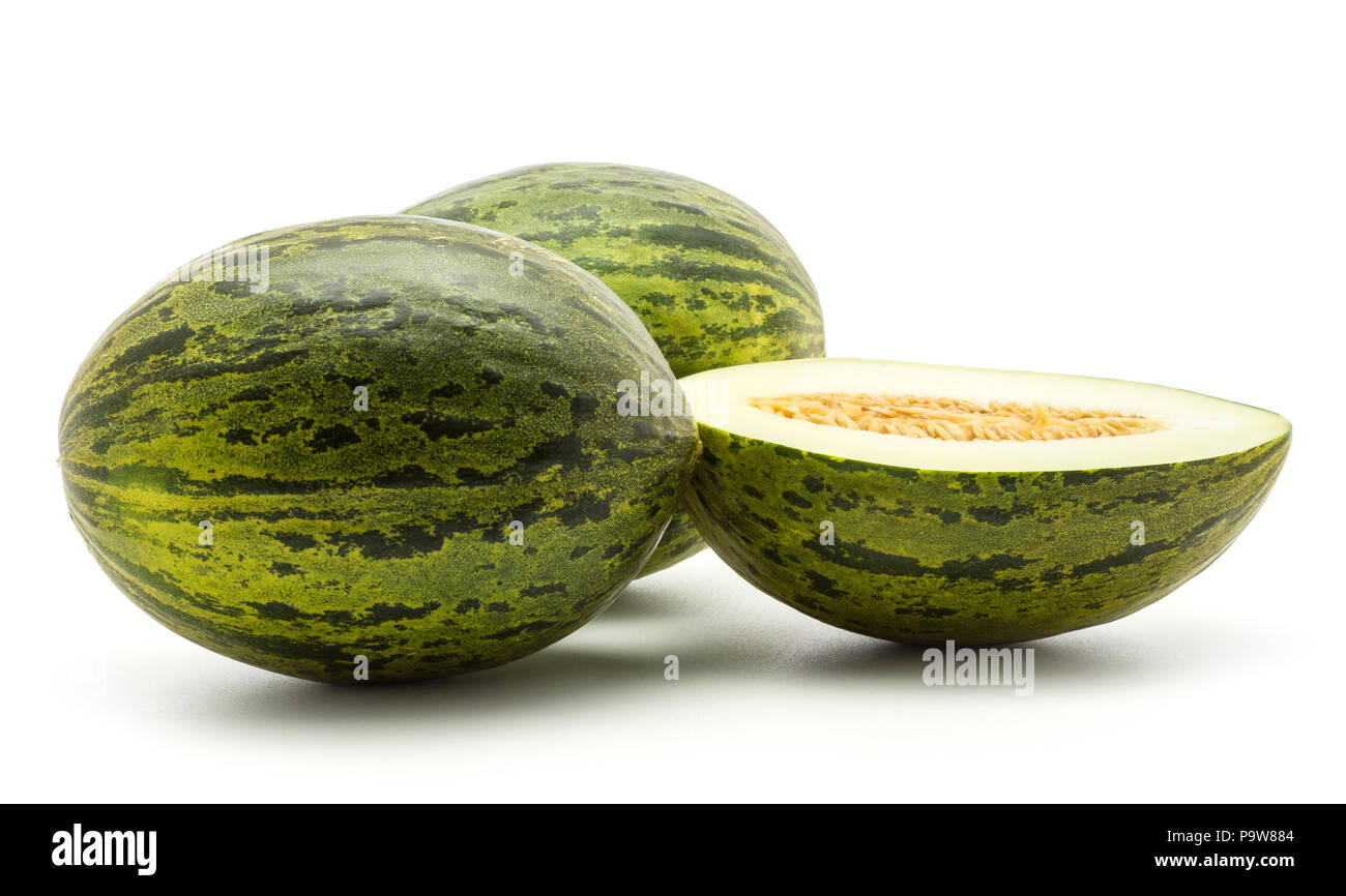 Two Melons White Background High Resolution Stock Photography and ...