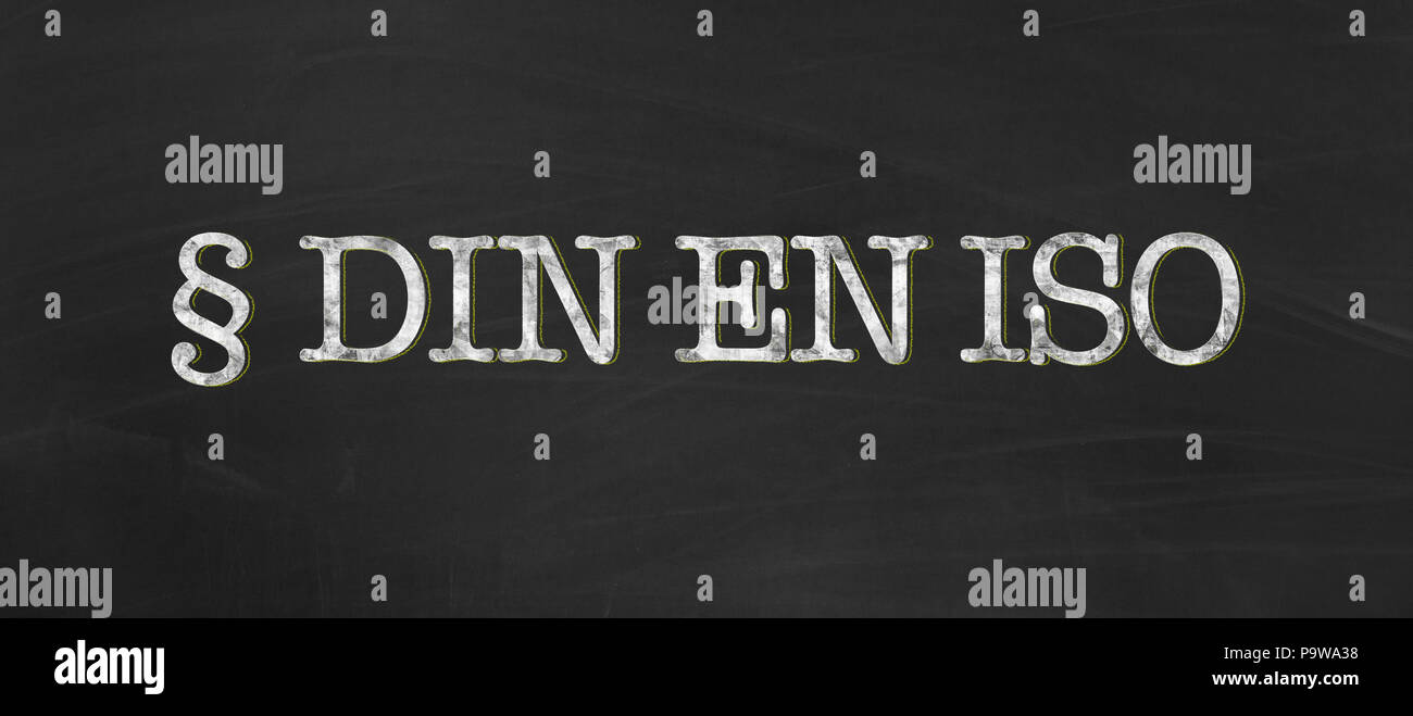 DIN EN ISO abbreviation for german industry standard, european standard ...