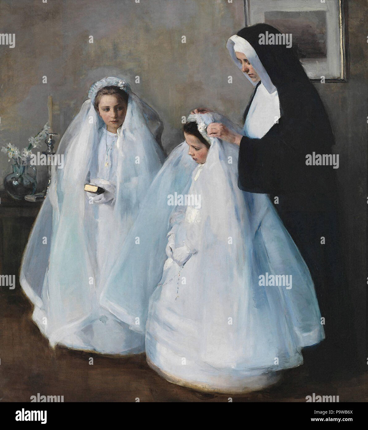 Nourse Elizabeth - First Communion Stock Photo - Alamy