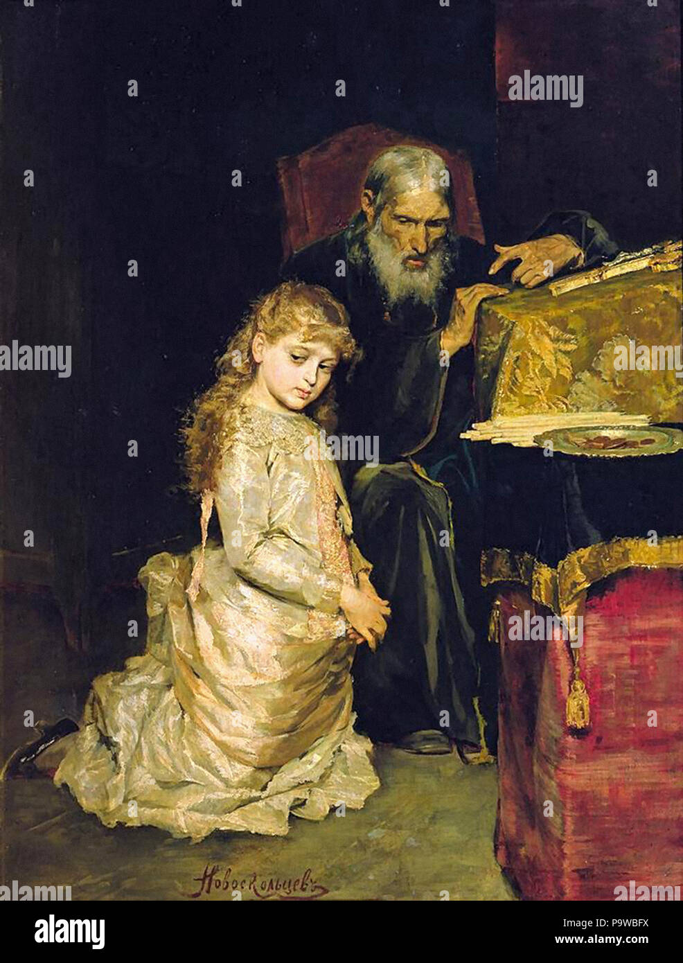 Confession painting hi-res stock photography and images - Alamy