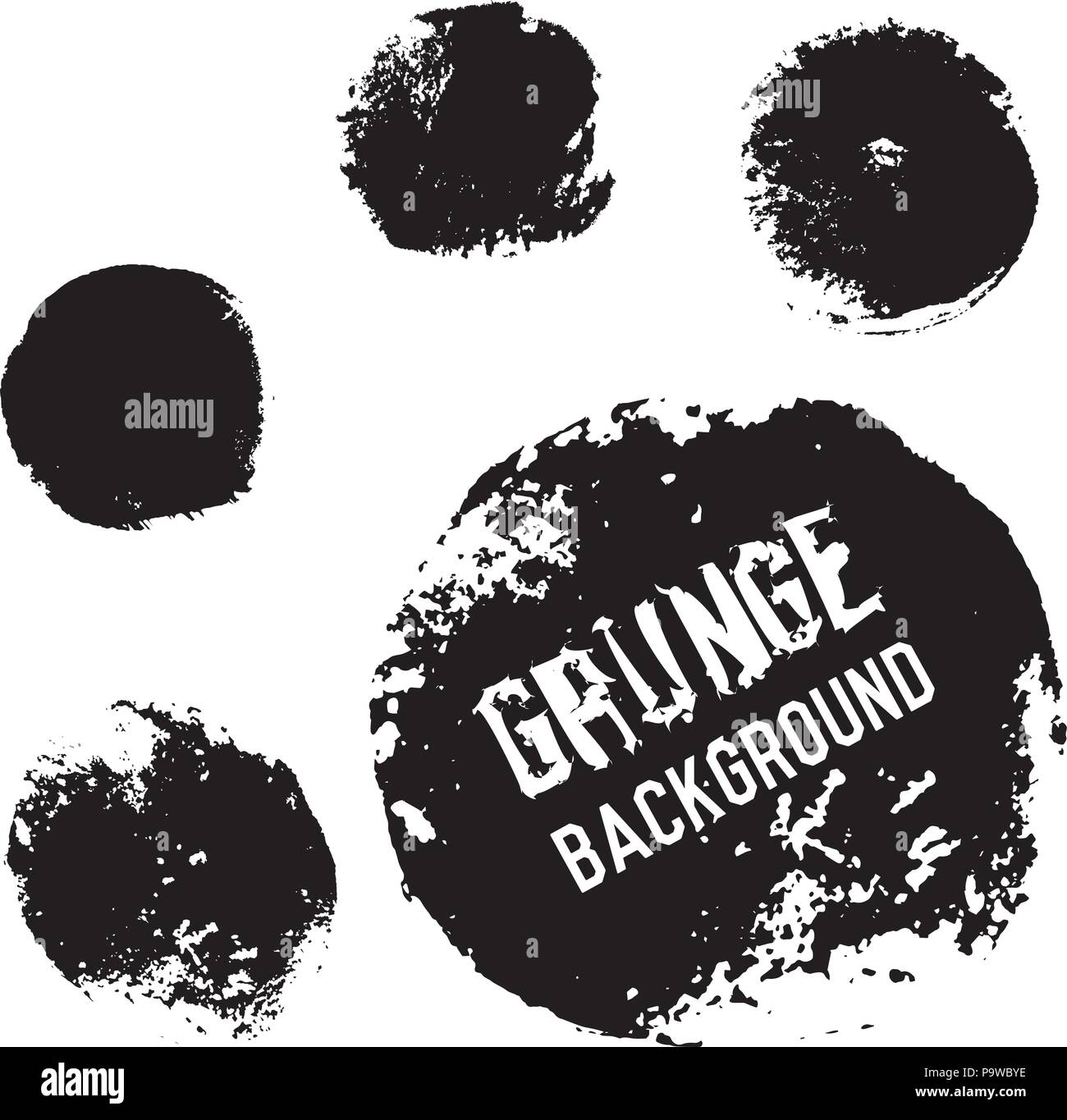Grunge circle backgrounds. Useful for banners, logos, icons, labels and ...