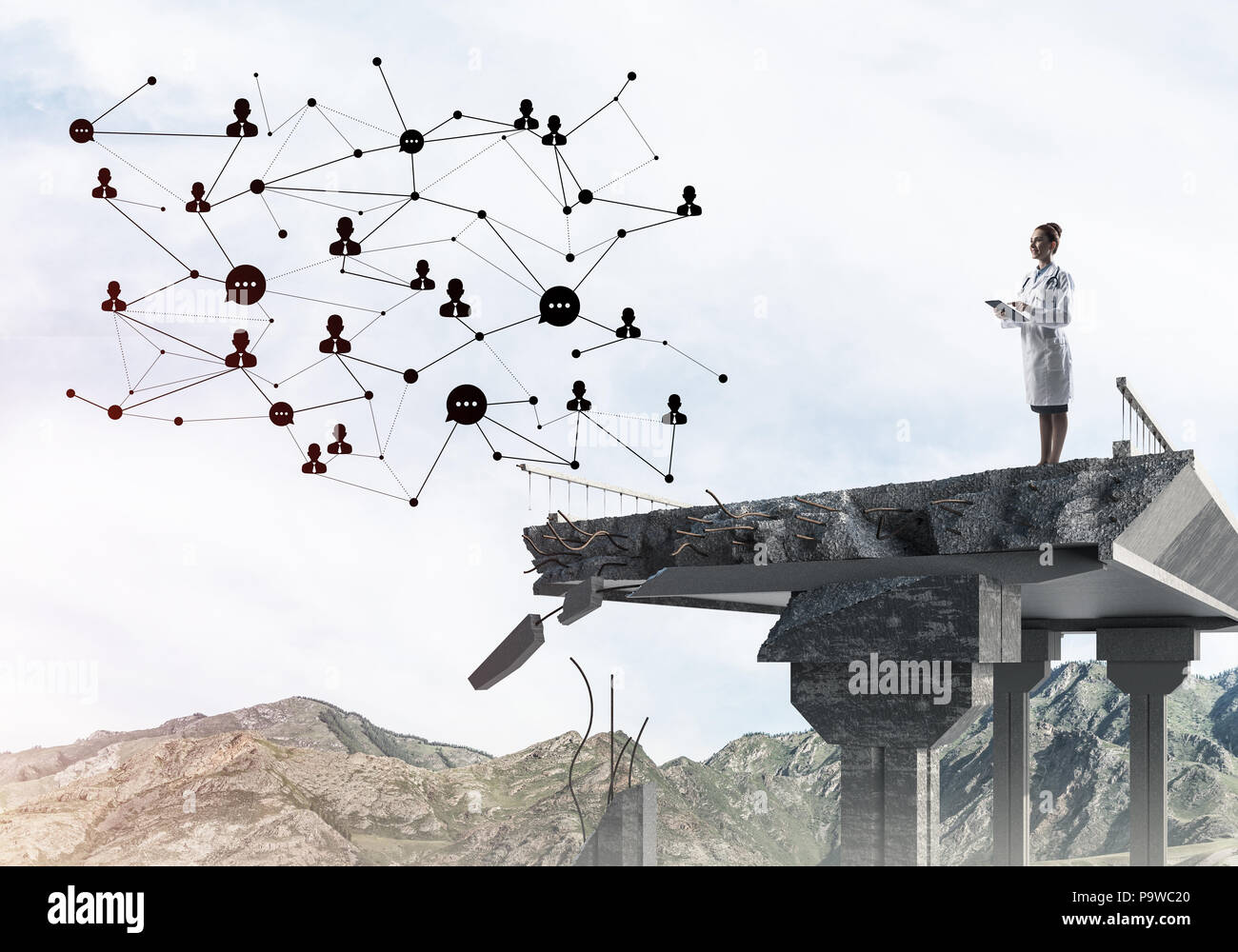 Solving medical problems by means of modern technologies Stock Photo ...