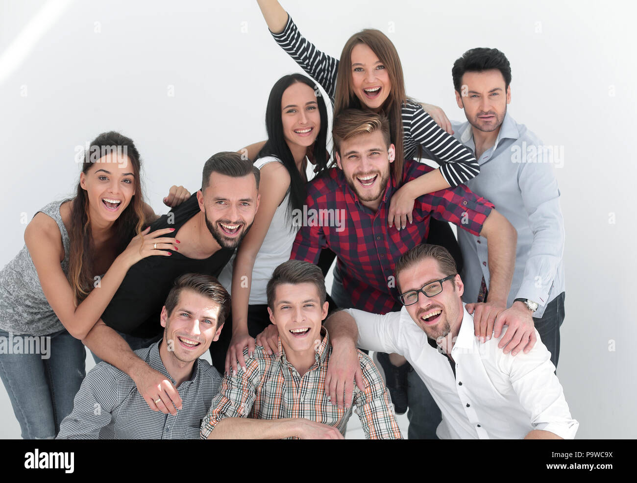 cheerful group of promising young people Stock Photo - Alamy
