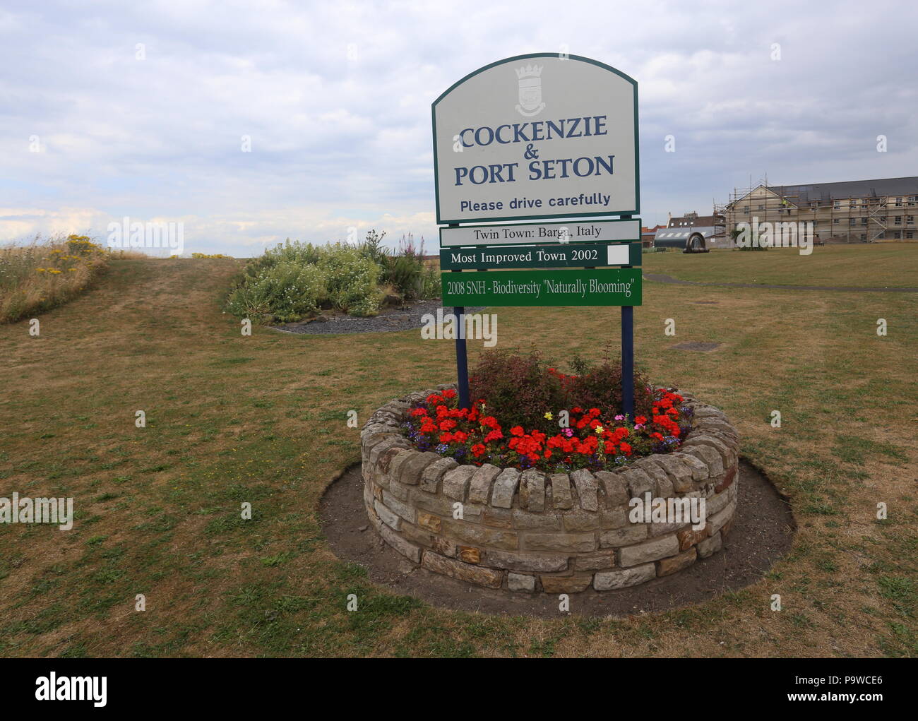 Sign for Cockenzie and Port Seton Scotland July 2018 Stock Photo - Alamy