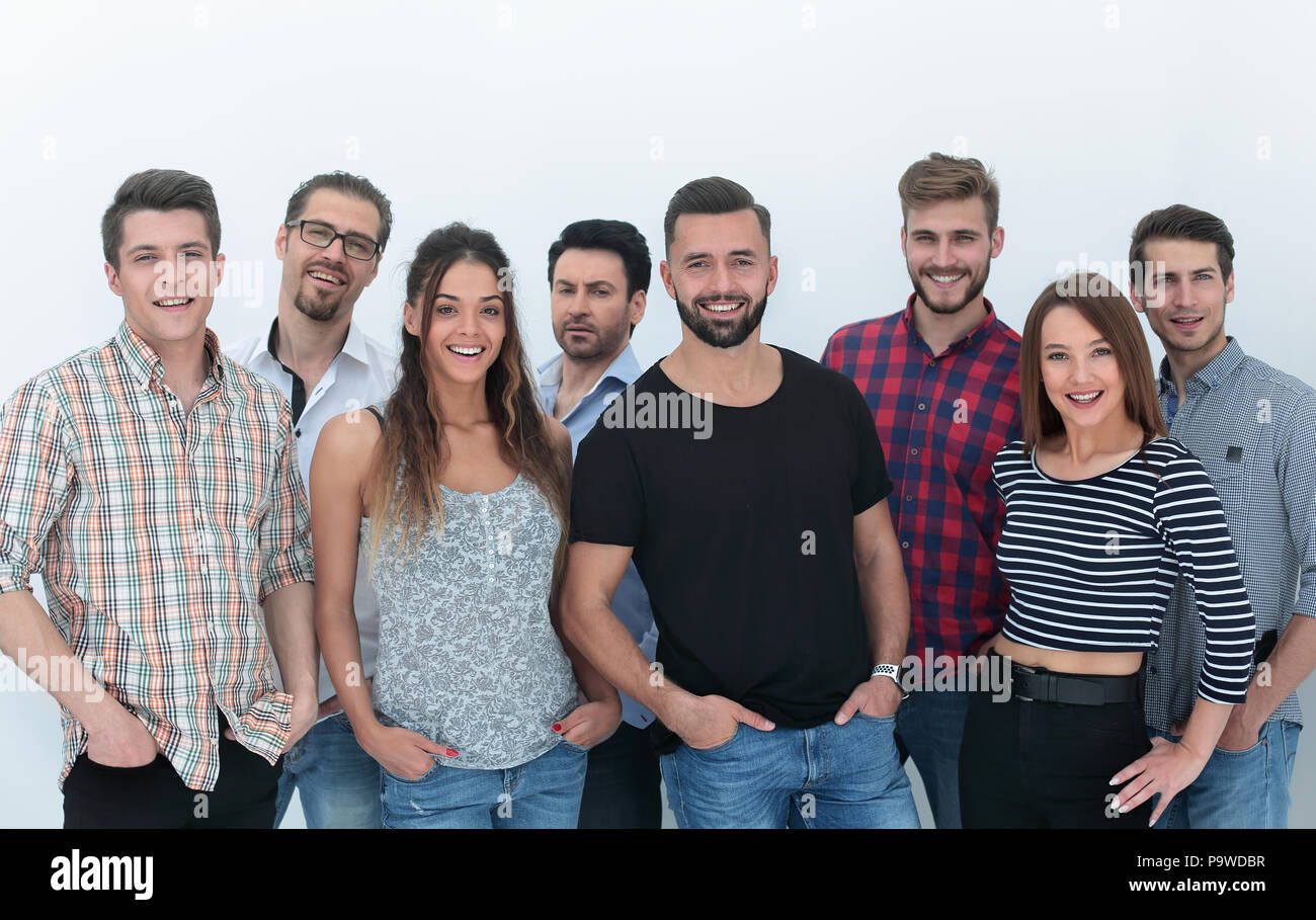 group of successful young people standing together Stock Photo - Alamy