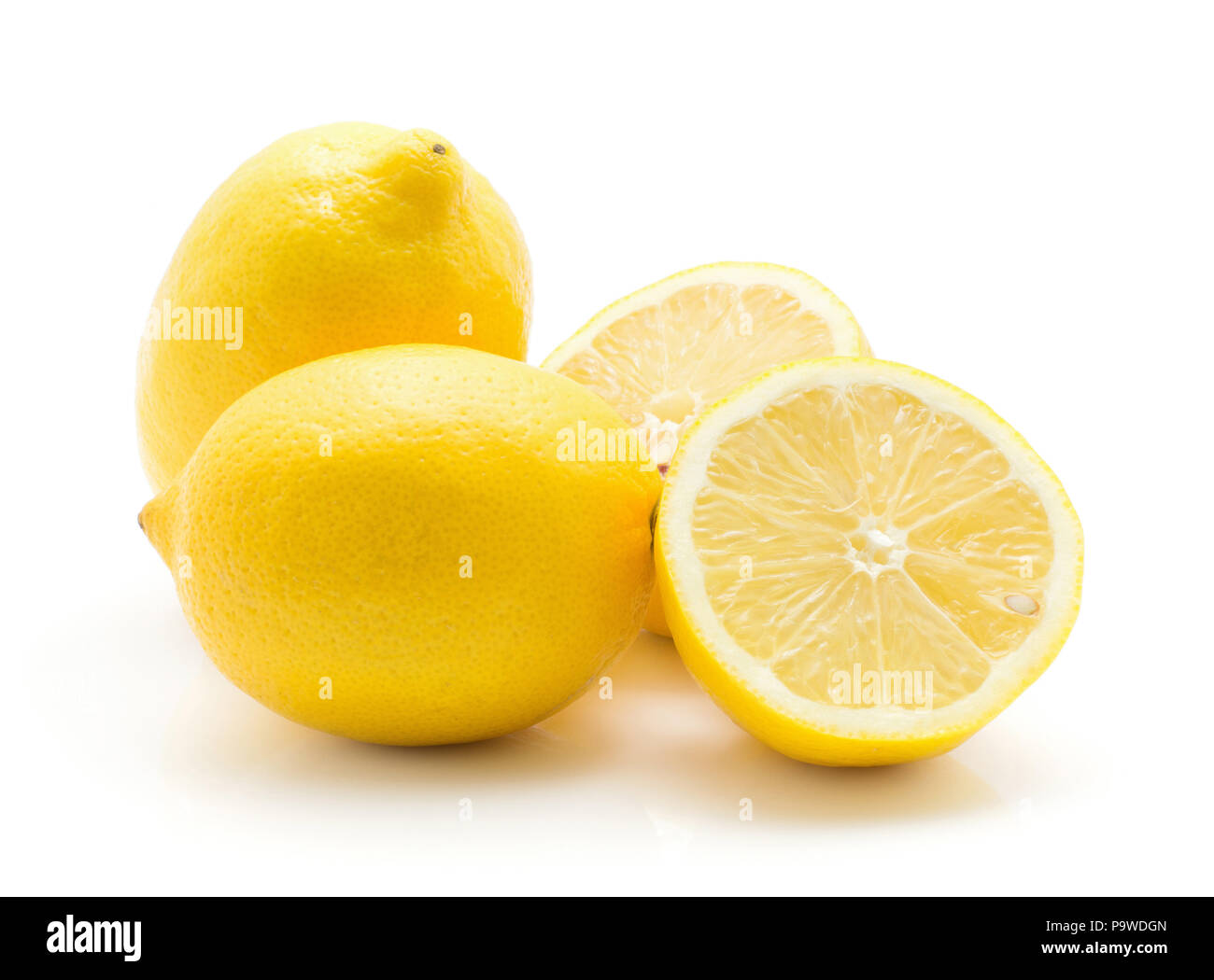 Halved fresh lemon halves two hi-res stock photography and images - Alamy