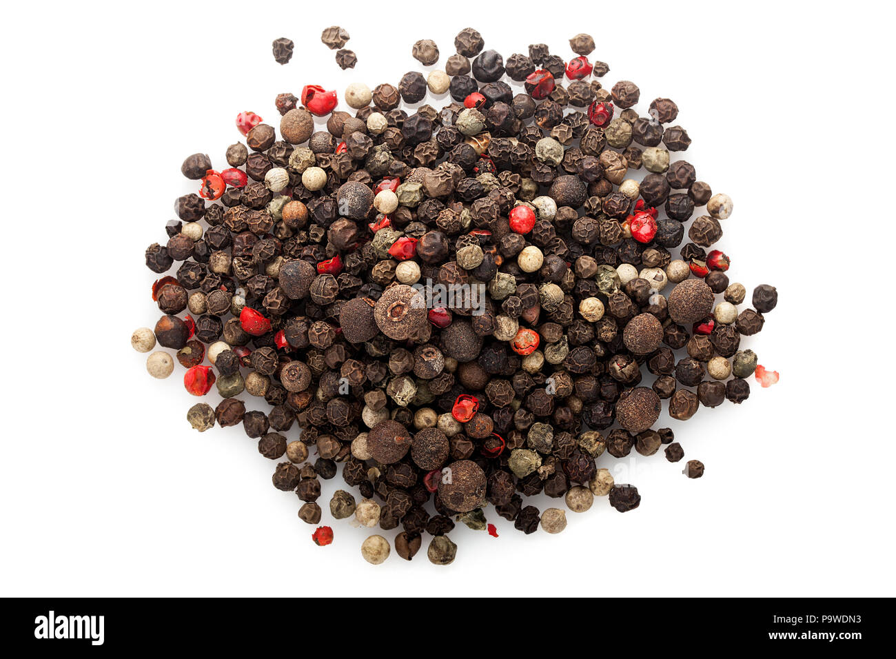 pepper mix, full depth of field, clipping path Stock Photo - Alamy